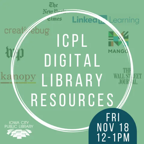 ICPL Digital Library Resources | Iowa City Public Library